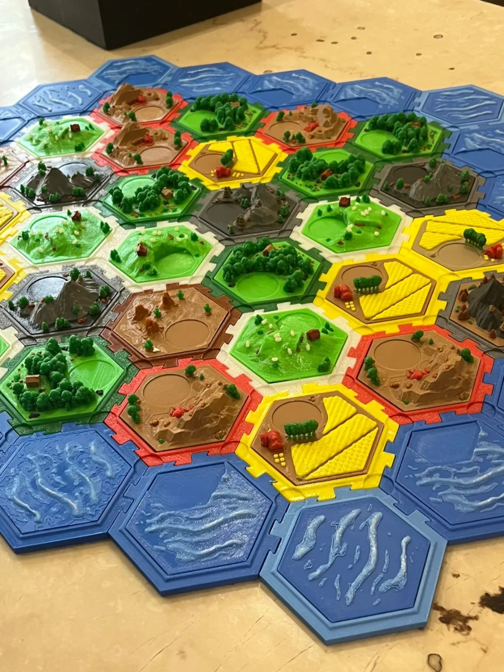 Catan Interlocking Tiles (No Magnets Needed) - Free 3D Print Model ...