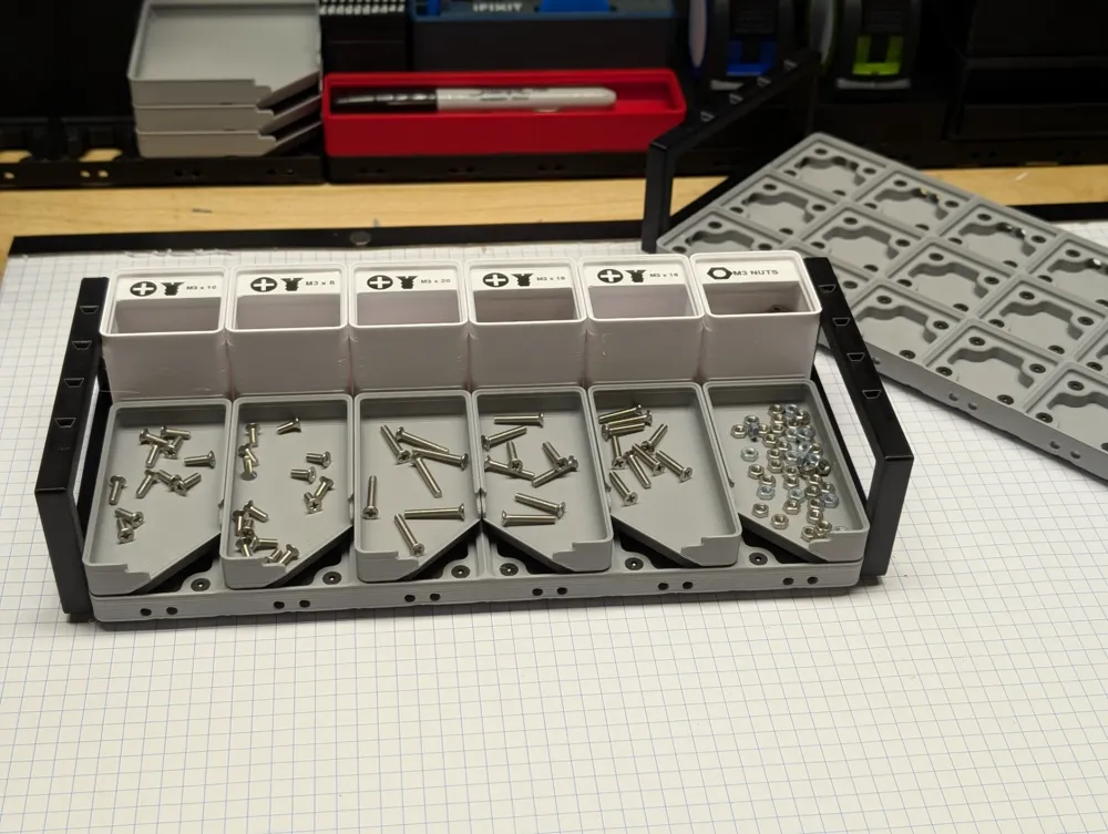 The Gridfinity Modular Parts Tray Remixed by Tailor F. Glad MakerWorld: Download Free 3D Models