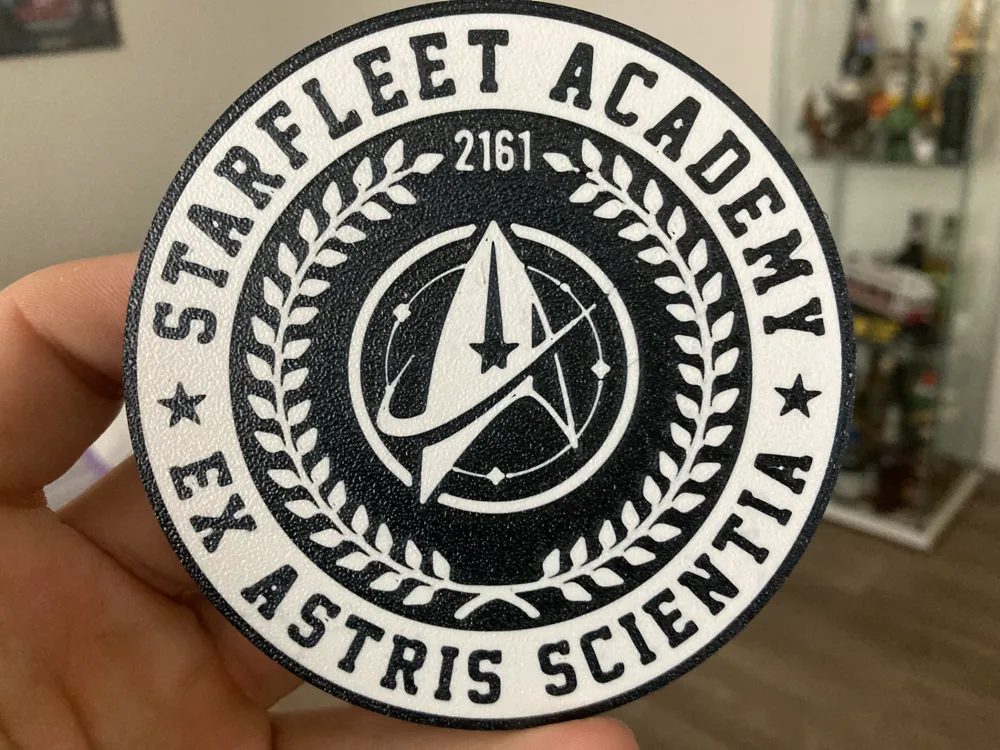 Star Trek - Starfleet coaster by jakubhroch - MakerWorld