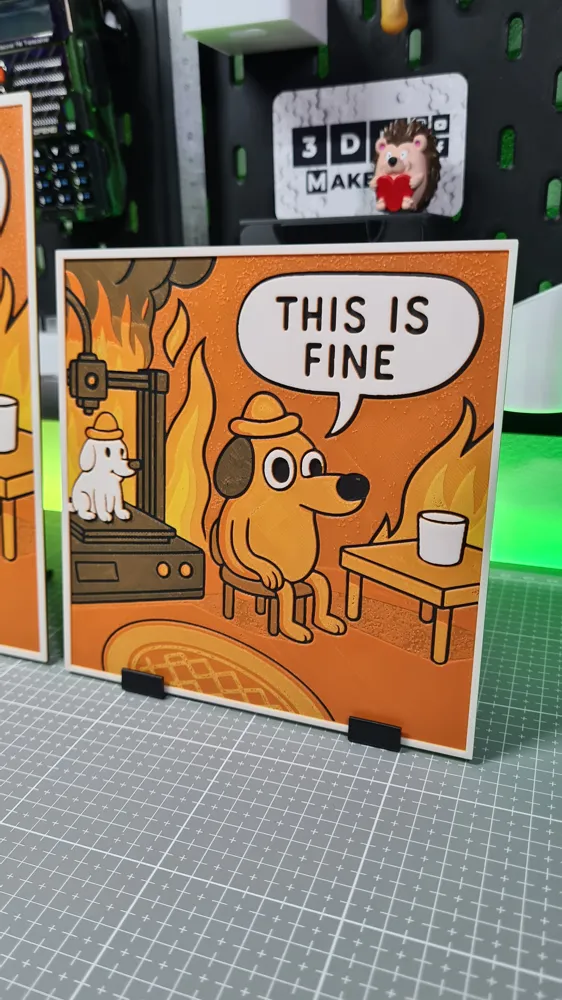 This is Fine 3D Printing - Hueforge by 3DK MakerMakerWorld: Download ...