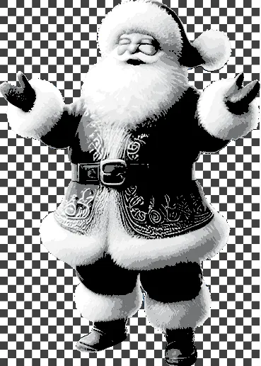 Christmas decoration window picture 6 Santa Claus by Cyber MakerWorld ...