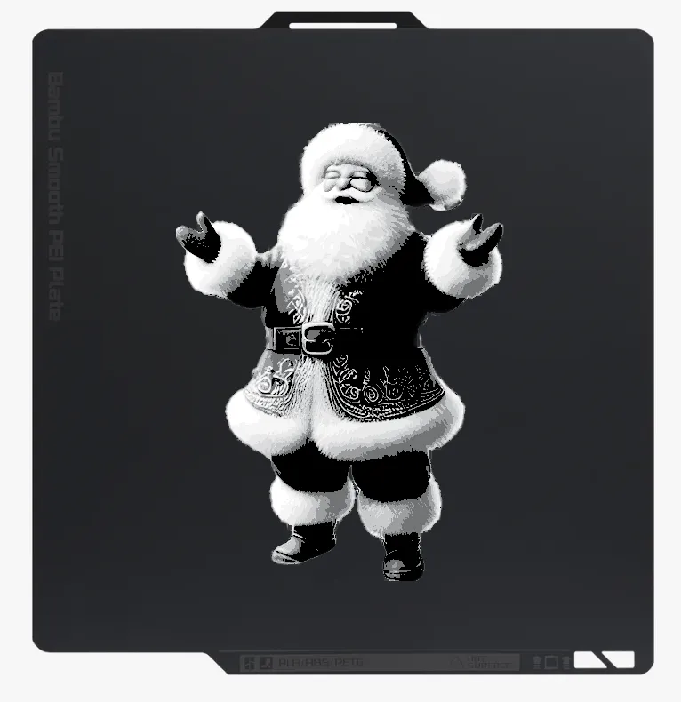 Christmas decoration window picture 6 Santa Claus by Cyber MakerWorld ...