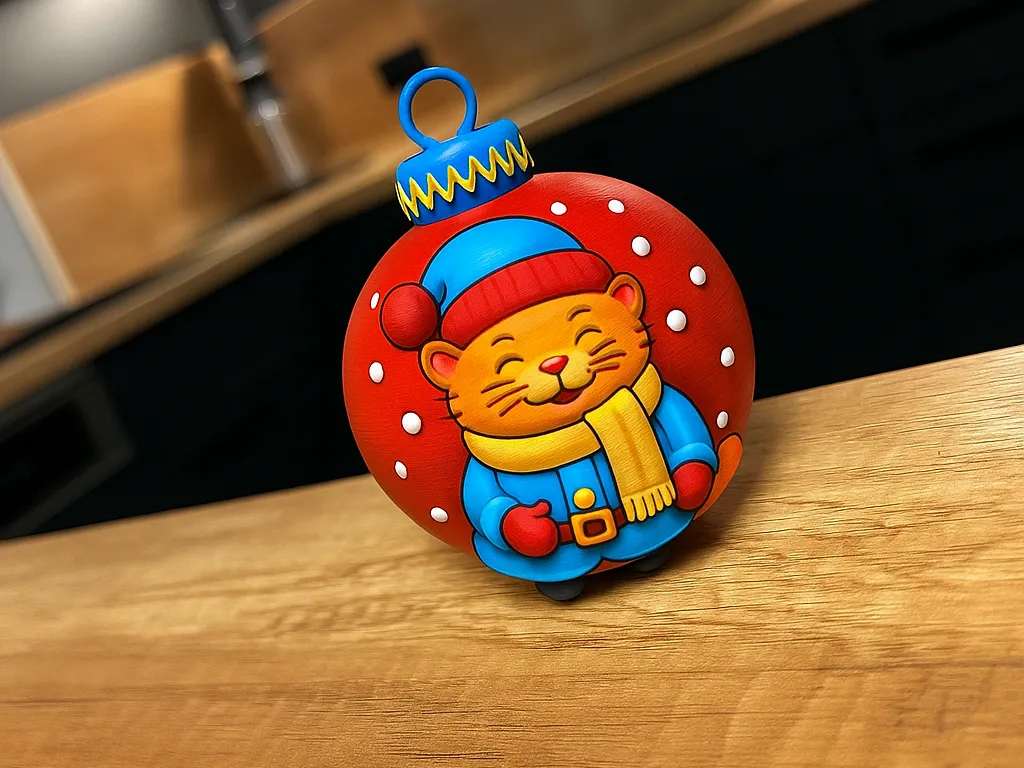 Christmas Otter Ornament-Otter Christmas Bauble by Chris499 MakerWorld ...