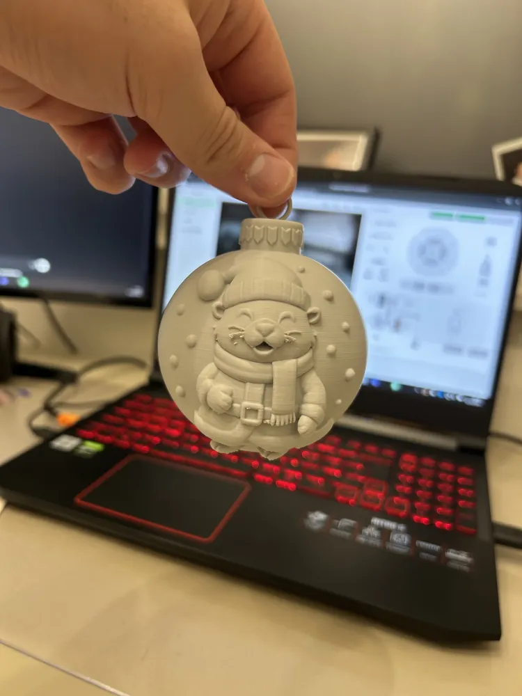 Christmas Otter Ornament-Otter Christmas Bauble by Chris499 MakerWorld ...