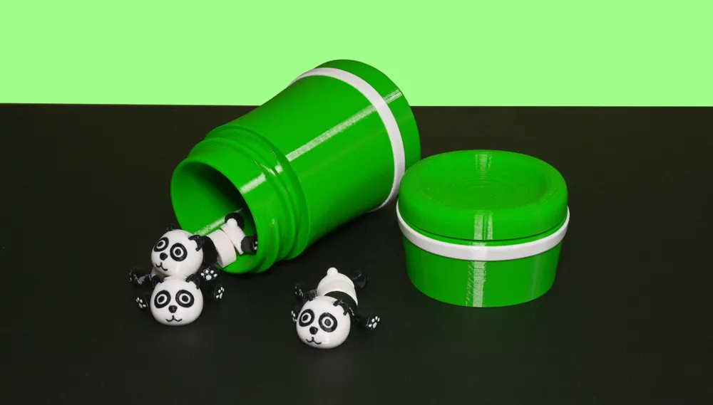 Fidget Jar – Bamboo by Fulcrum Studio MakerWorld: Download Free 3D Models