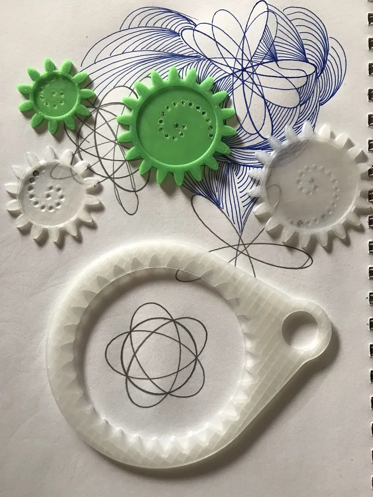 Modular Spirograph 3-Piece Set - Free 3D Print Model - MakerWorld