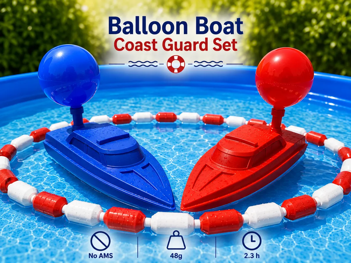 Balloon Boat - Coast Guard Set - Free 3D Print Model - MakerWorld