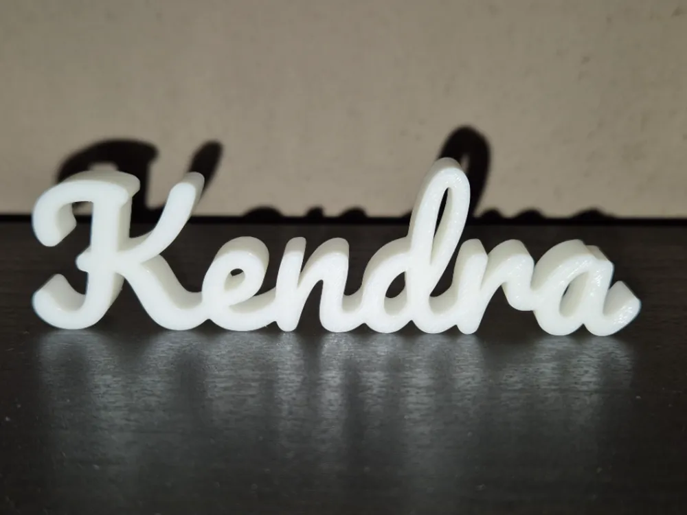 Kendra Name Sign Display Decor - Free 3D Print Model - MakerWorld