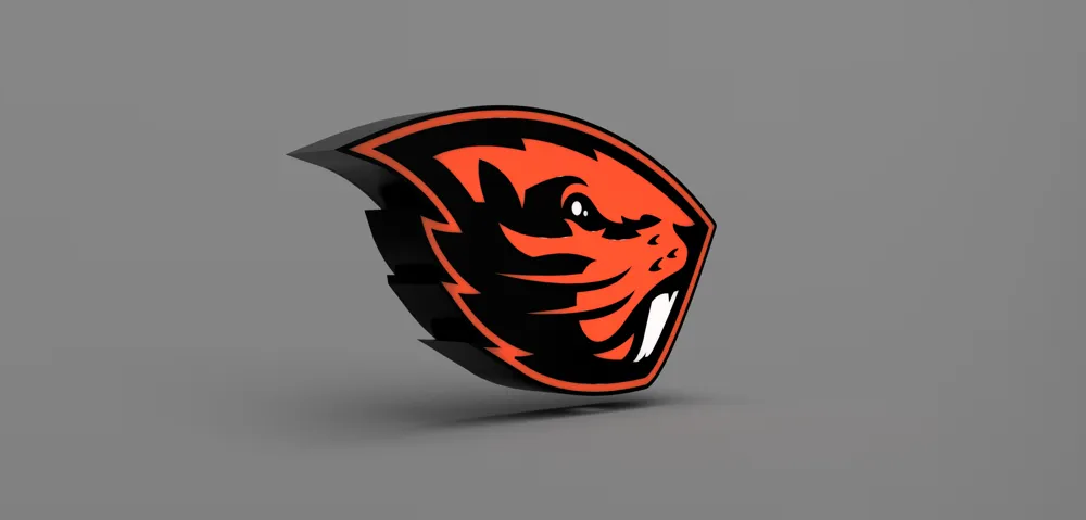Oregon State Beavers Lightbox - Free 3D Print Model - MakerWorld