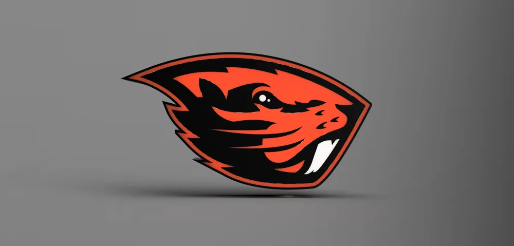 Oregon State Beavers Lightbox - Free 3D Print Model - MakerWorld