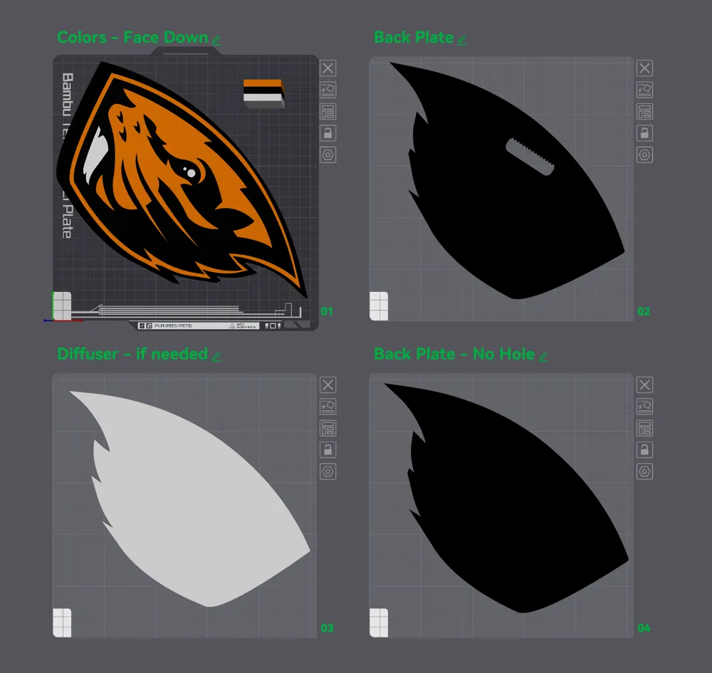 Oregon State Beavers Lightbox - Free 3D Print Model - MakerWorld