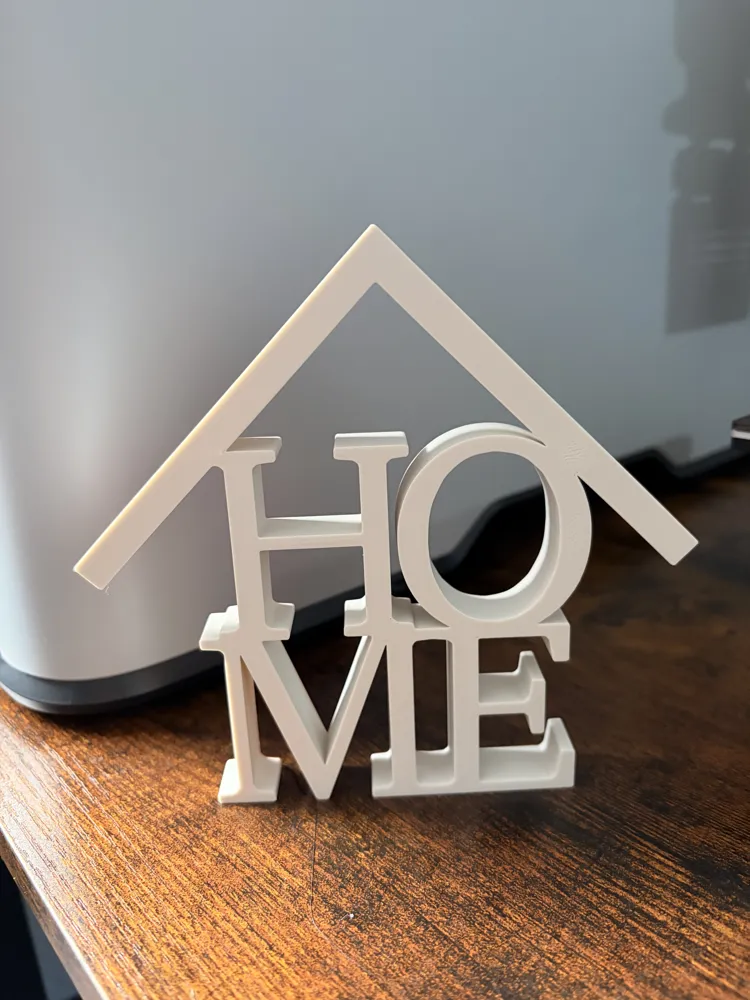HOME Decorative Display - Free 3D Print Model - MakerWorld