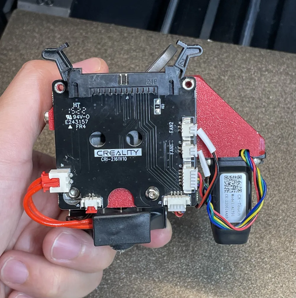 X45 Sprite CR Touch Probe Zero Y-Offset Mount v1.1 (Ender-3 S1 Pro and similar) Remixed by KYZ ...