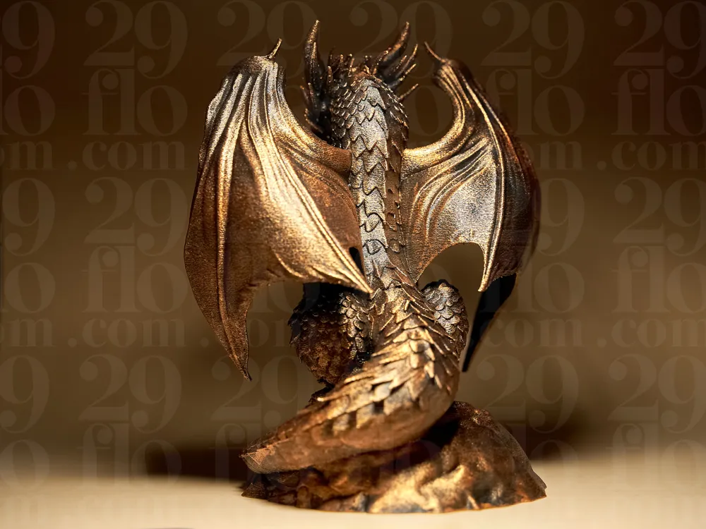 Majestic Dragon Statue - Free 3D Print Model - MakerWorld
