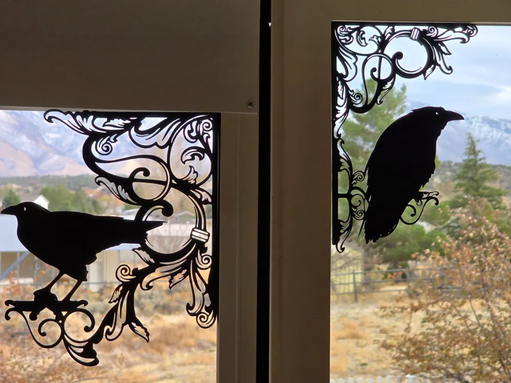 Raven Window Silhouettes - Free 3D Print Model - MakerWorld