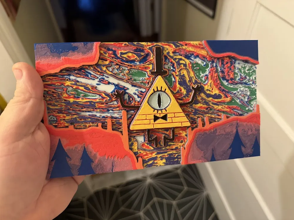 Bill Cipher Gravity Falls - Free 3D Print Model - MakerWorld