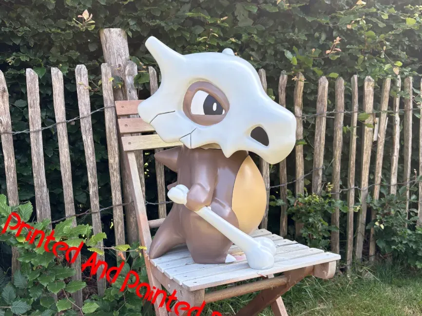 Life-Size Cubone 3D Model - Free 3D Print Model - MakerWorld