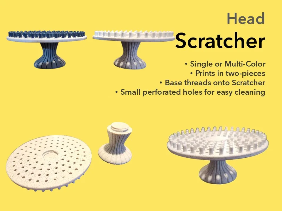 Handheld Scalp Scratch Massager - Free 3D Print Model - MakerWorld