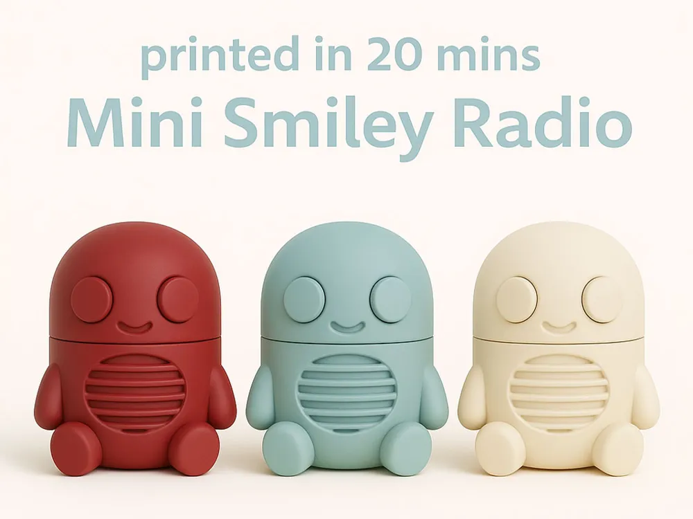 Mini Smiley Radio – Cute Radio Collectible by CraftedDesigns MakerWorld ...