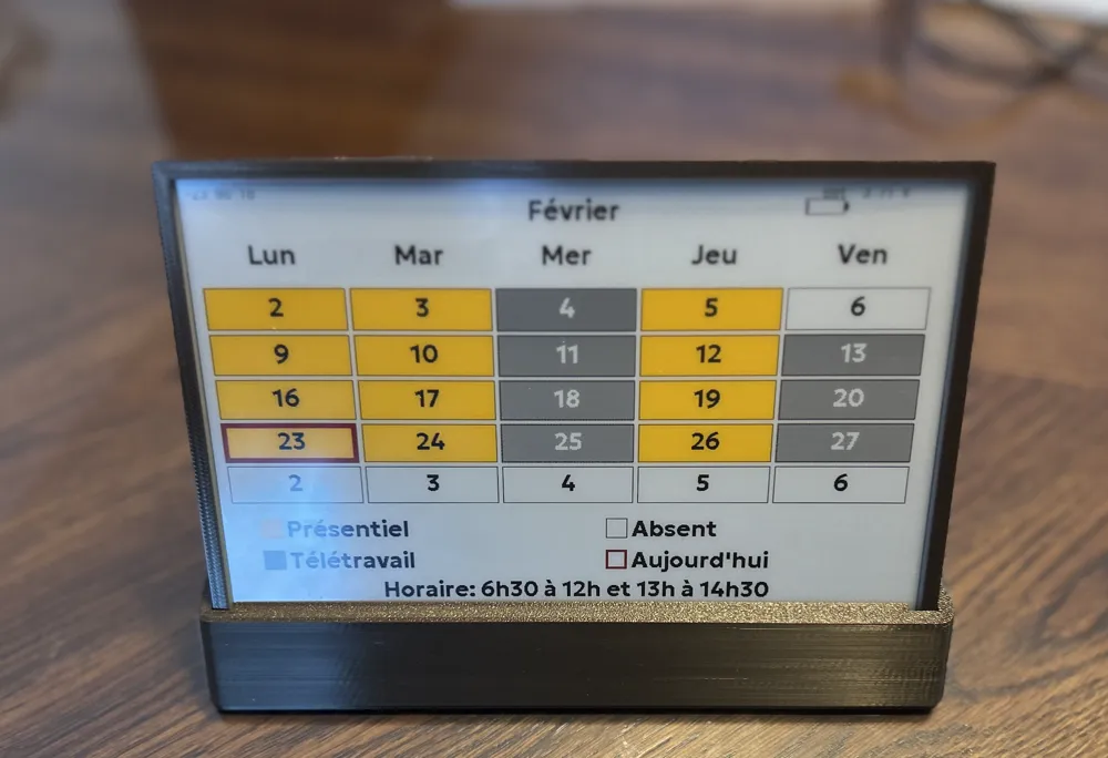 ePaper dashboard 7.5" with ESP32 Desktop version - Free 3D Print Model ...
