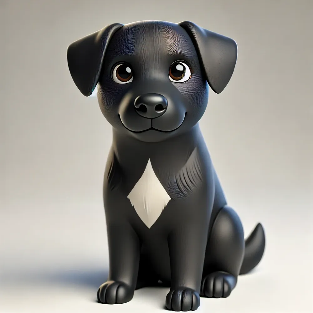 Cute black doggo by MKbby - MakerWorld