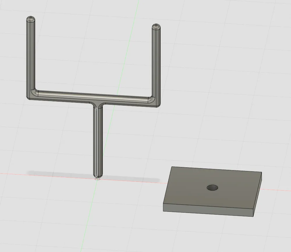 Paper Football Field Goal Post with Base by CowDog - MakerWorld