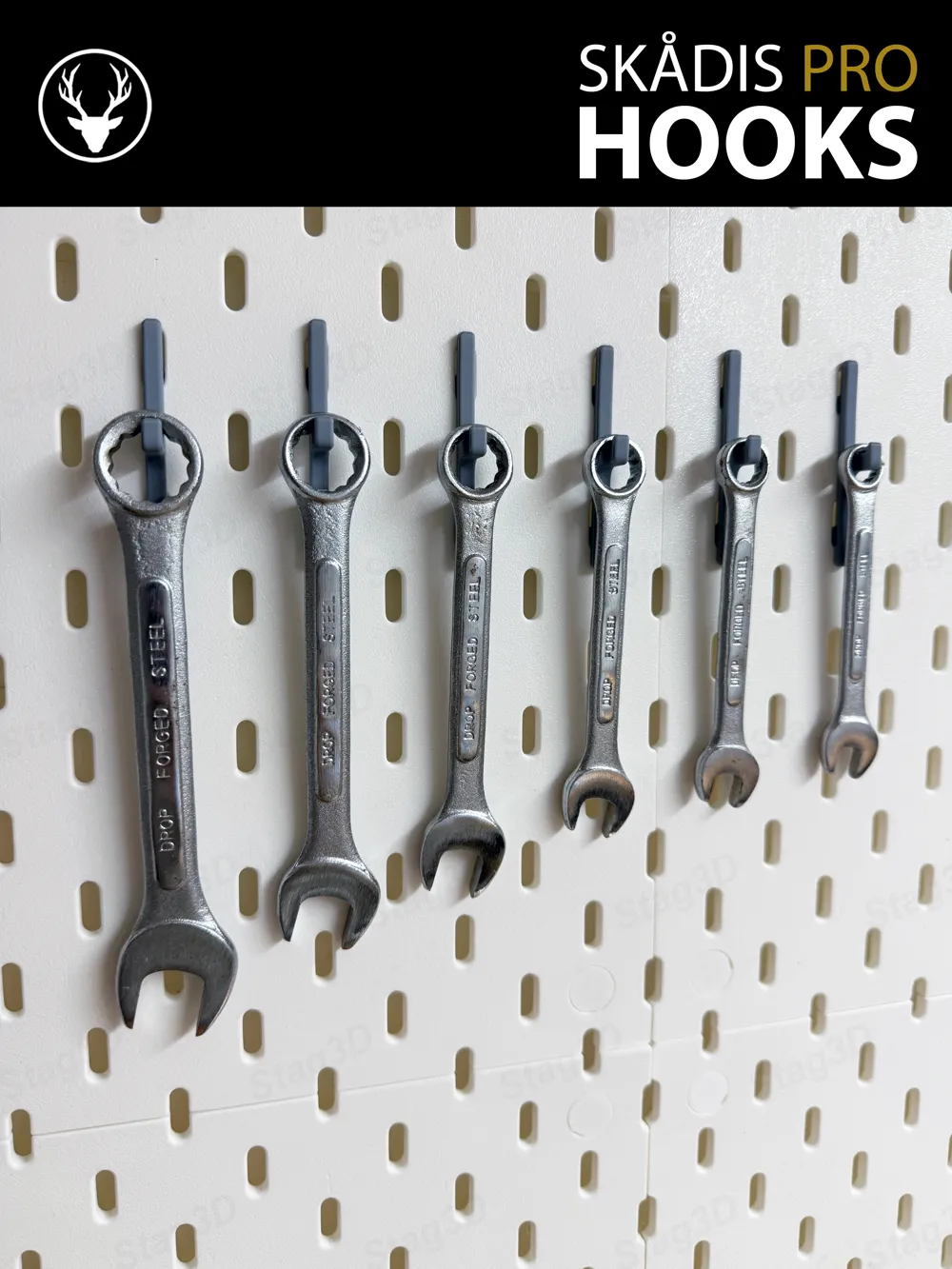 Skadis PRO - Hooks - Free 3D Print Model - MakerWorld