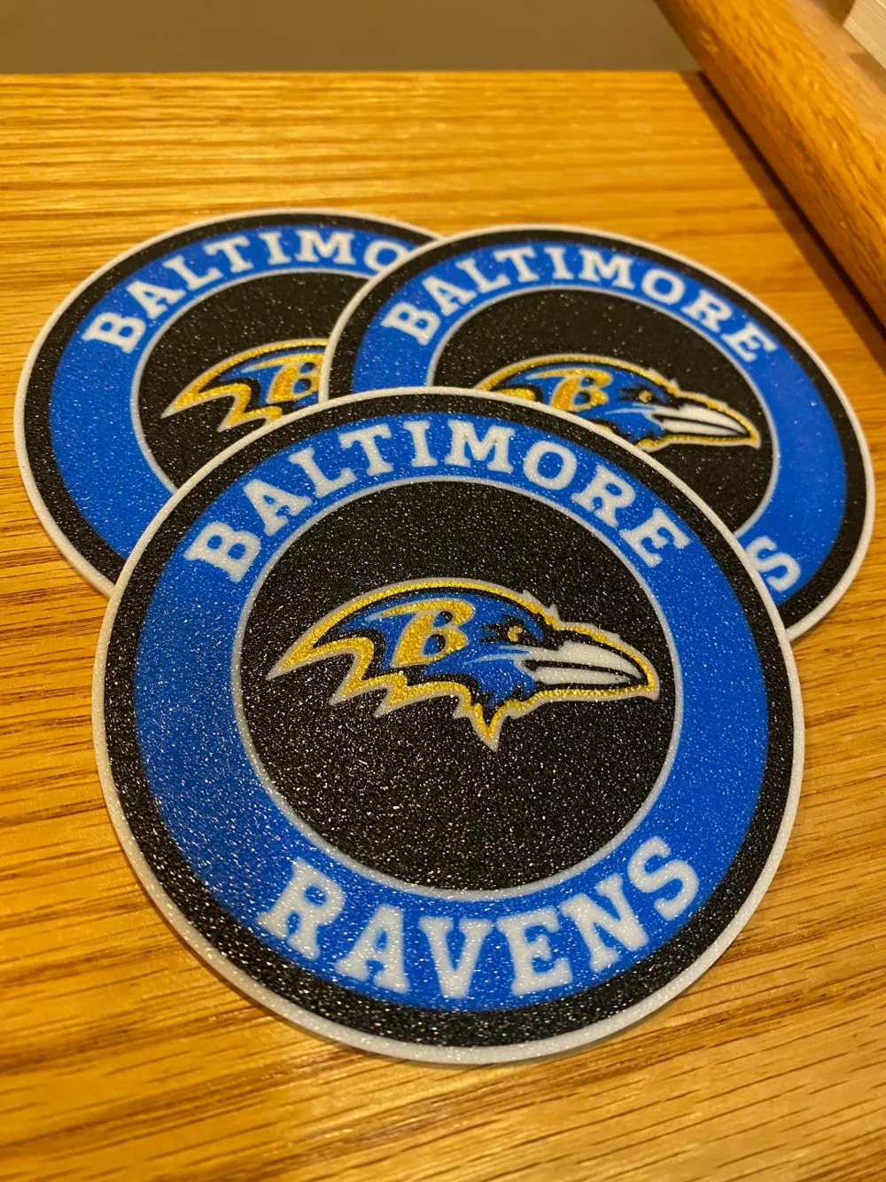 Baltimore Ravens Coaster Set of 4 by CYBR3DMakerWorld: Download Free 3D ...