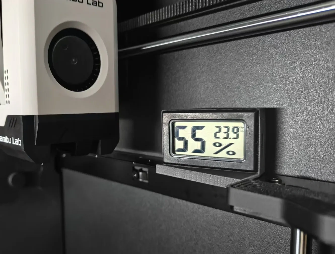 P1S X1 chamber temperature and humidity display, remotely viewable via ...