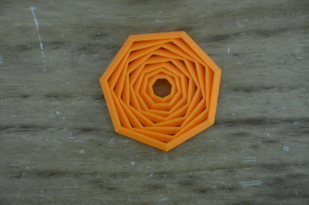Mini heptagon swirl fidget - Free 3D Print Model - MakerWorld