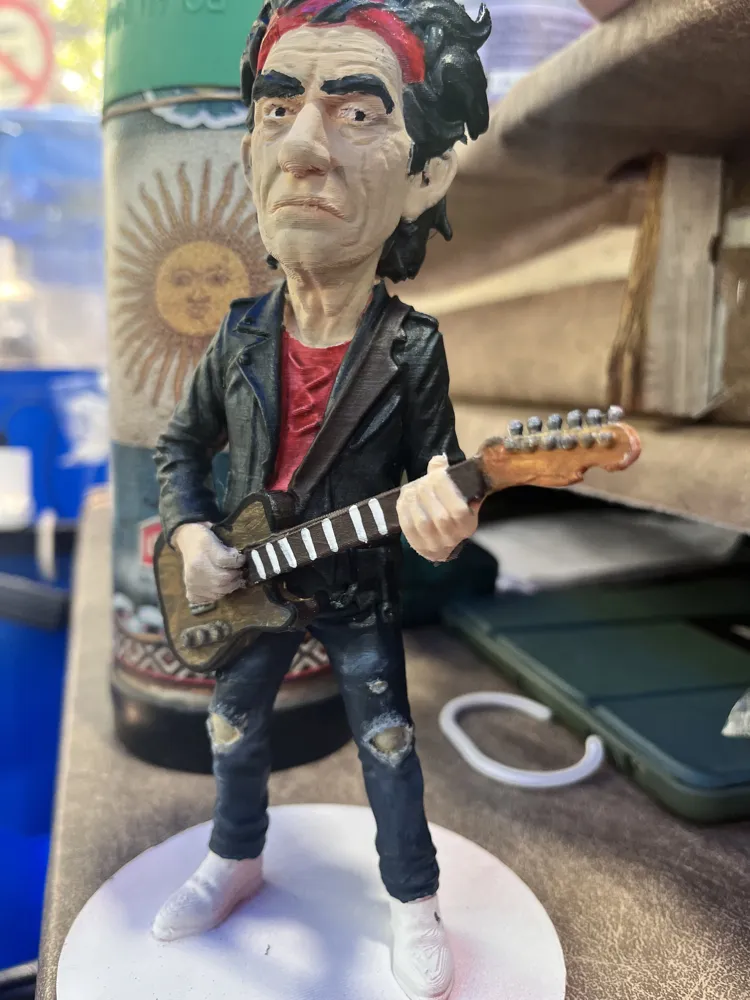 Keith Richards - Free 3D Print Model - MakerWorld