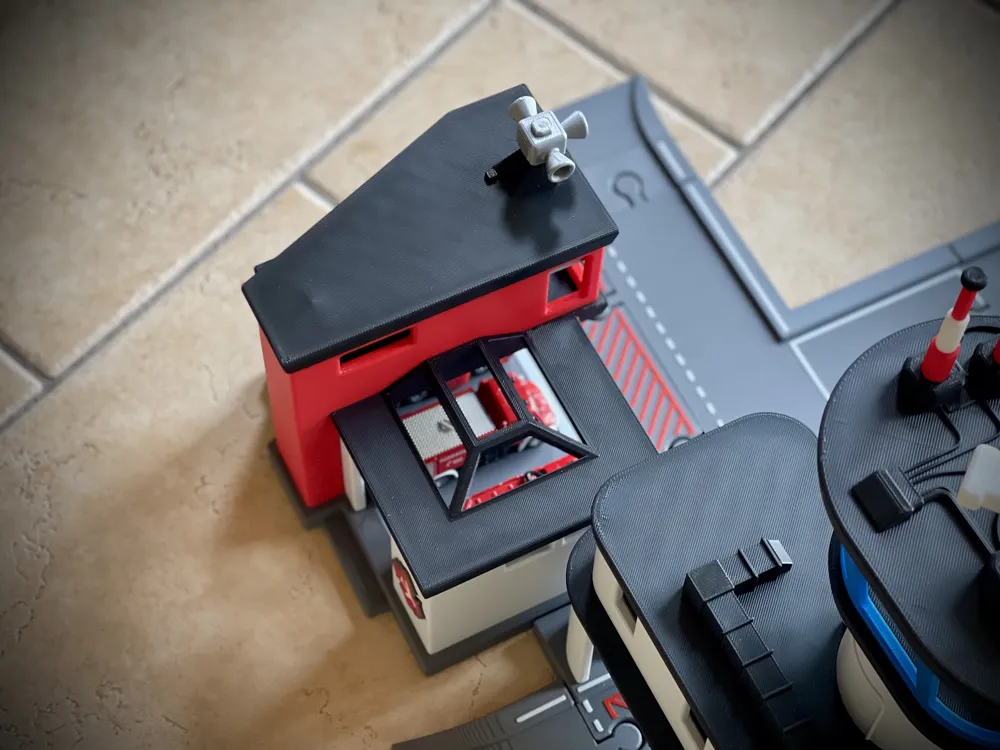 Toy City Airport Fire Station Building (1:64/87) - Free 3D Print Model ...