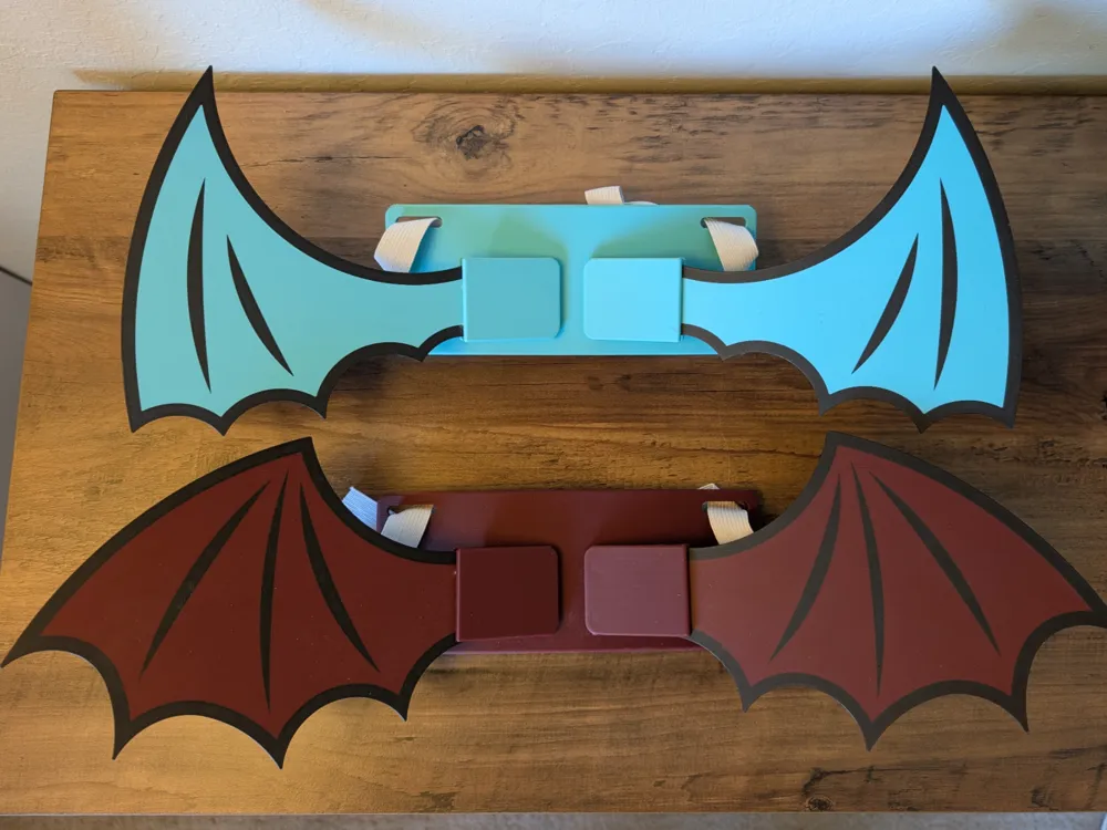Pain & Panic Magnetic Wings - Free 3D Print Model - MakerWorld