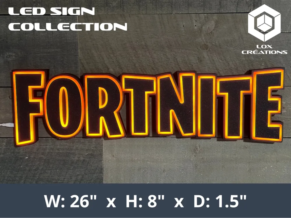 Fortnite LED Sign by LOXCreations - MakerWorld