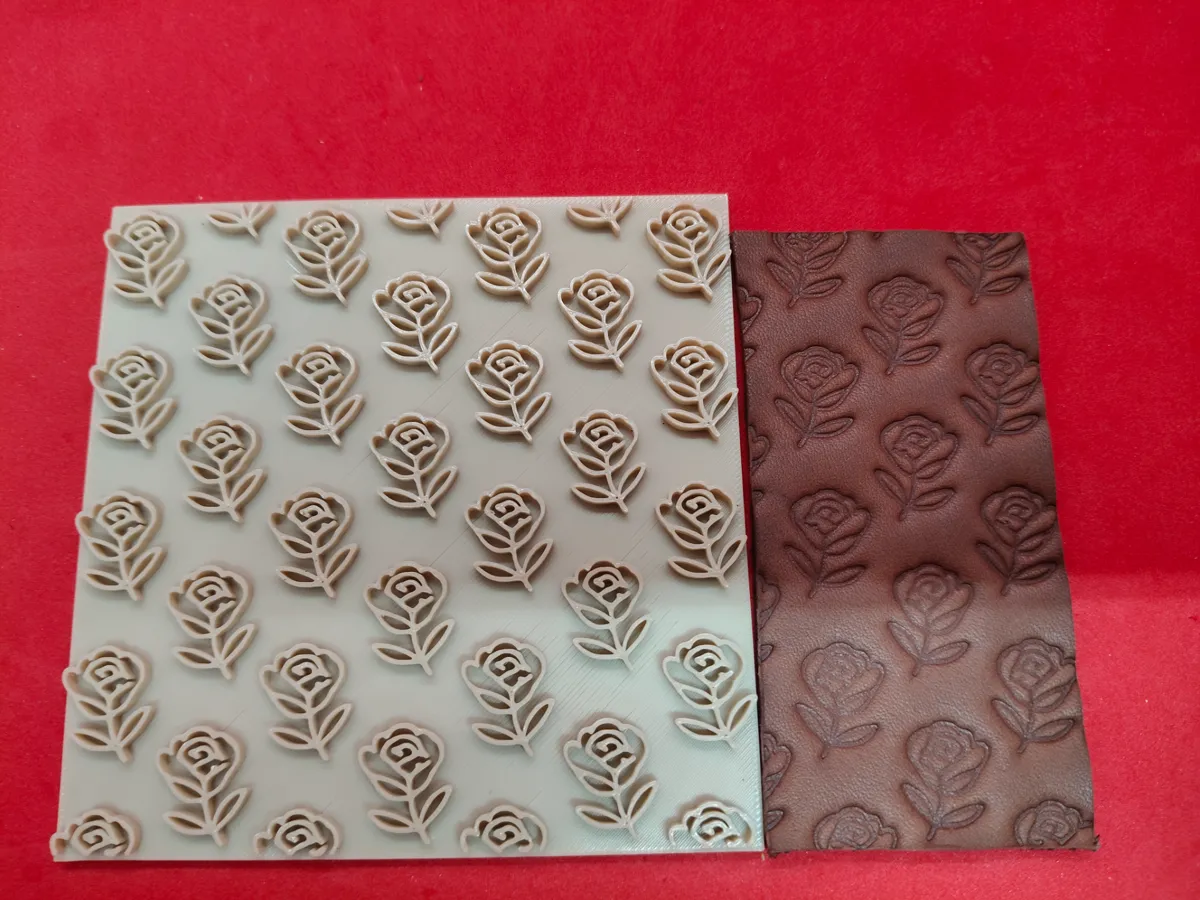 Leather Stamp – Rose Pattern by Officina Gladiatoria MakerWorld ...