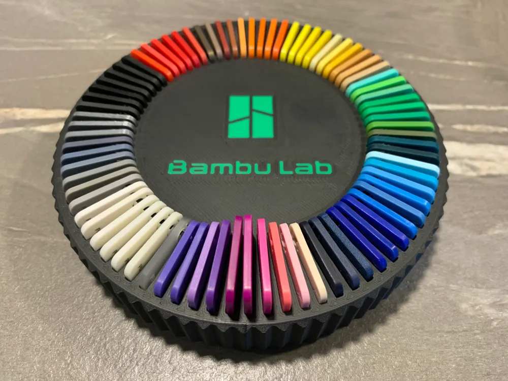 Rotating Filament Swatch Display -both sides+Logo Remixed by sweb3791 ...