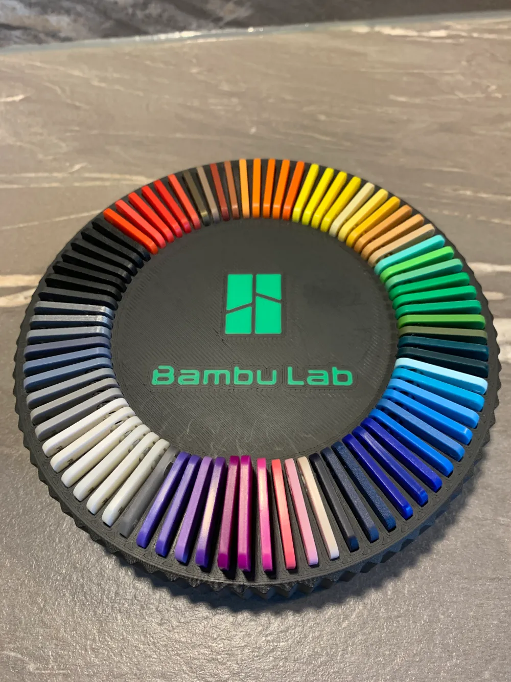 Rotating Filament Swatch Display -both sides+Logo Remixed by sweb3791 ...