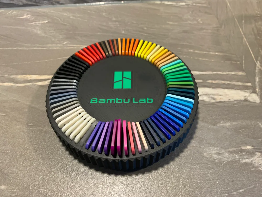 Rotating Filament Swatch Display -both sides+Logo Remixed by sweb3791 ...