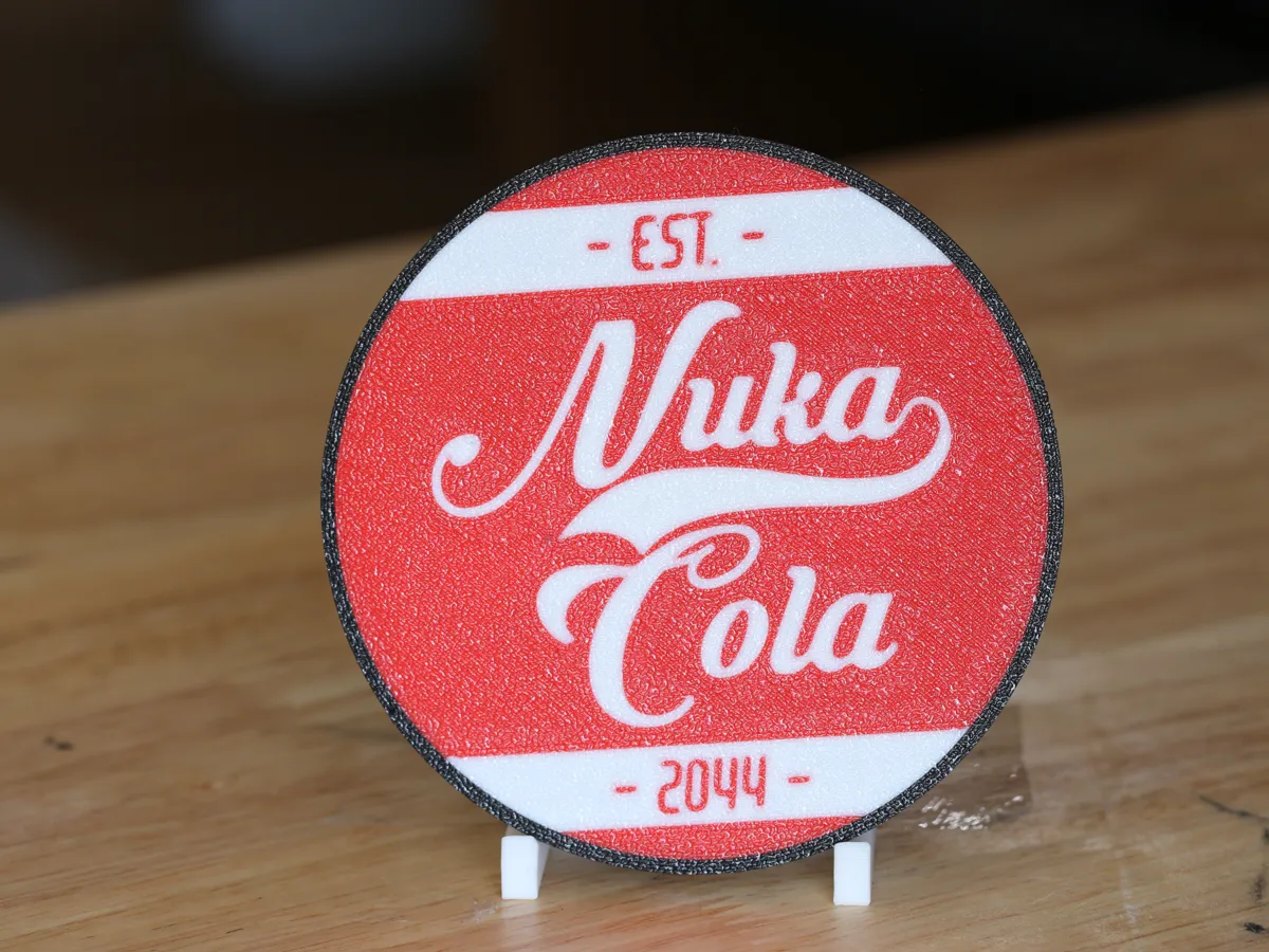 Nuka-Cola Anniversary Logo Fallout Round Coaster by The 3D Print Smiths ...