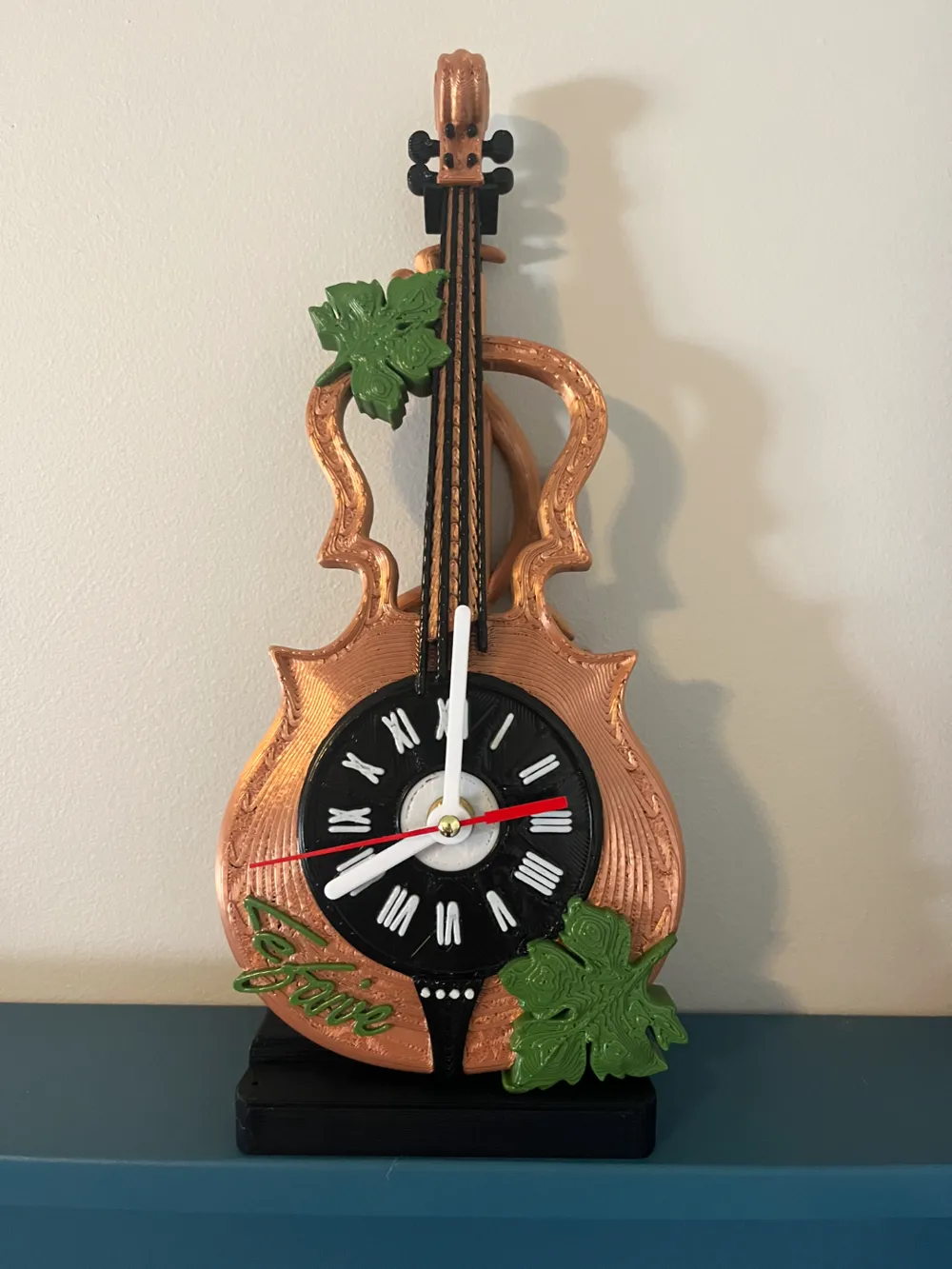 Violin Clock & Stand by Ritz - MakerWorld