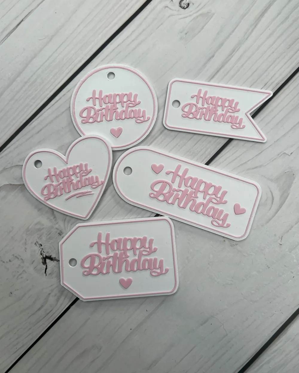 Happy Birthday – Gift Tags - Free 3D Print Model - MakerWorld