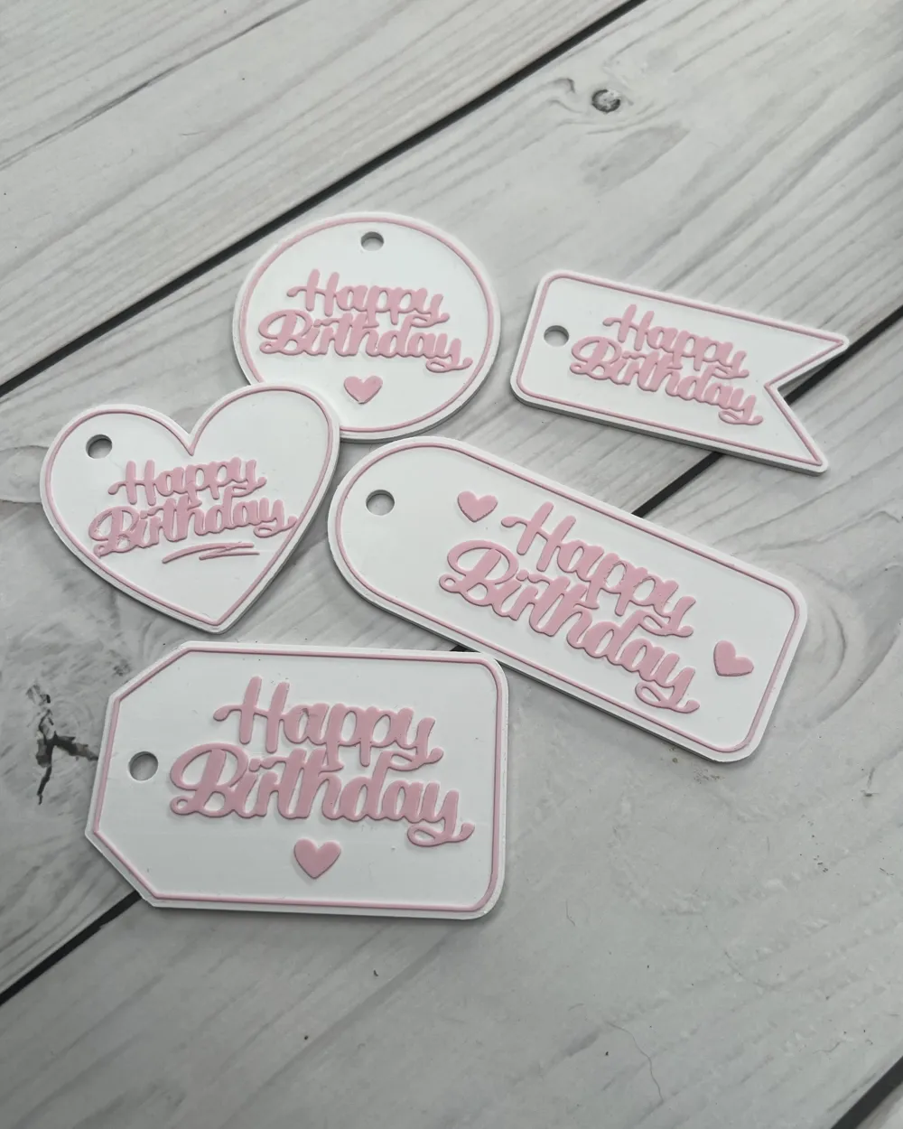 Happy Birthday – Gift Tags - Free 3D Print Model - MakerWorld