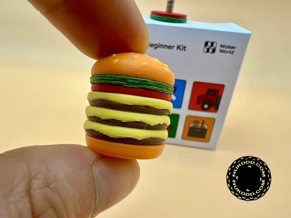 Mini Magnet Cheese Burger Fidget by NUKDDD MakerWorld: Download Free 3D ...
