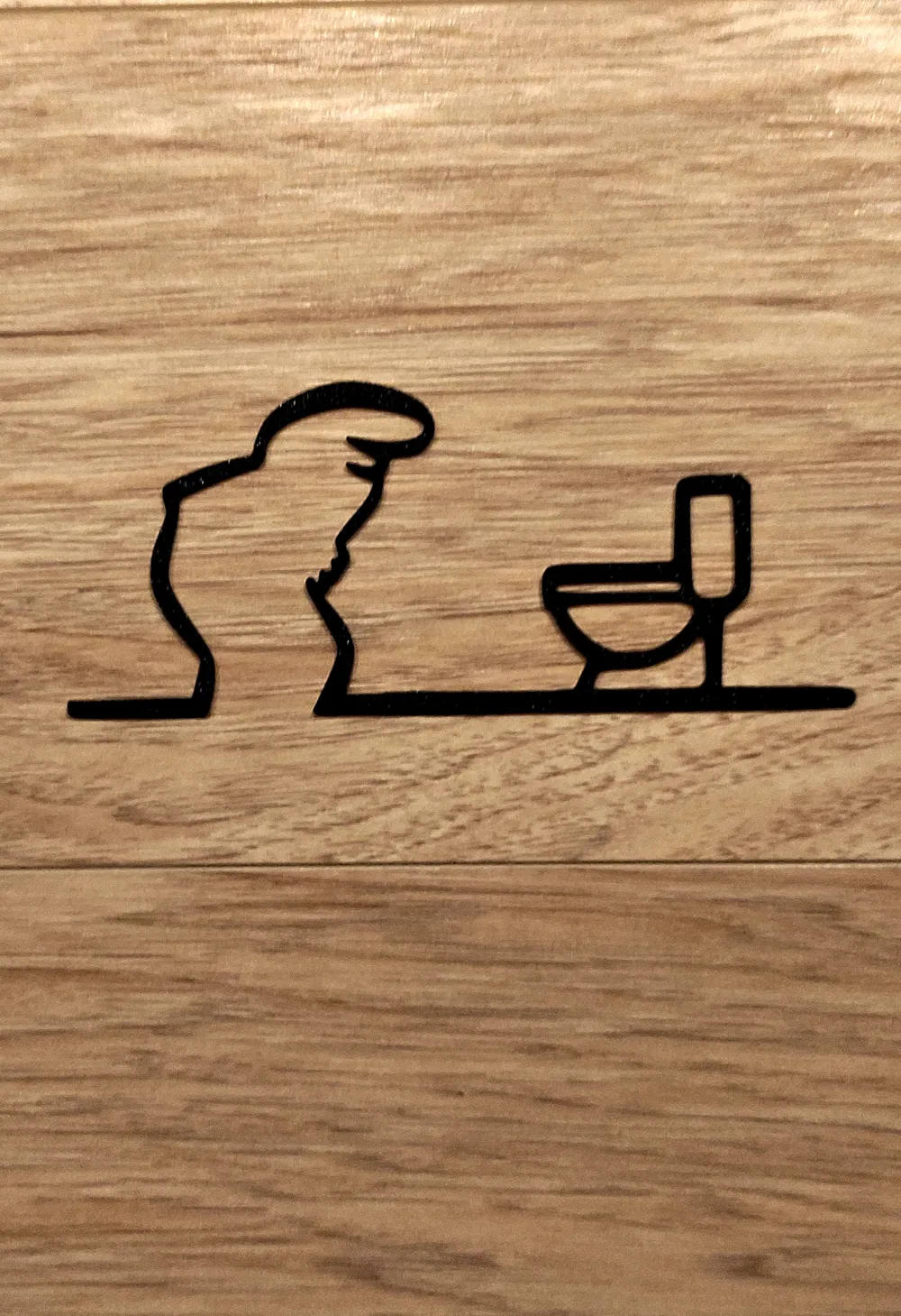 Funny “WC” Door Hanger – La Linea Balum 147 - Free 3D Print Model ...