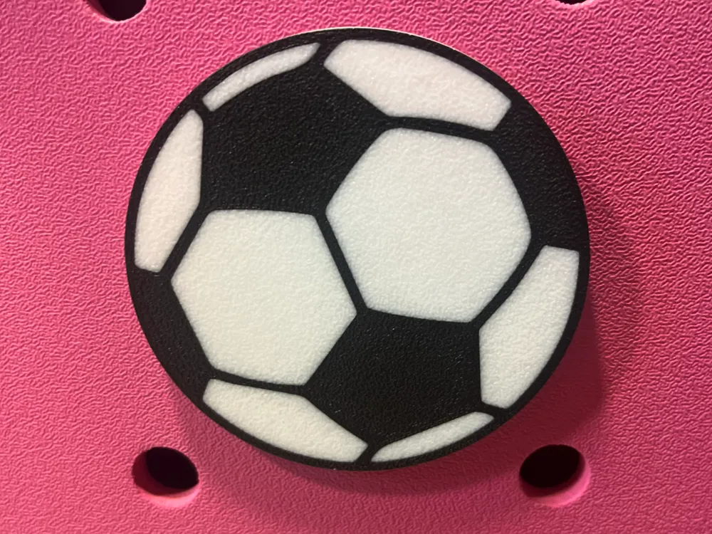 Soccer Ball Bogg Charm - Free 3D Print Model - MakerWorld