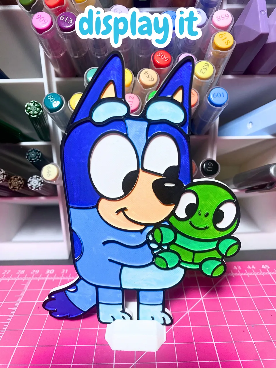 BLUEY coloring page + display stand by Anetin Kutloch MakerWorld ...