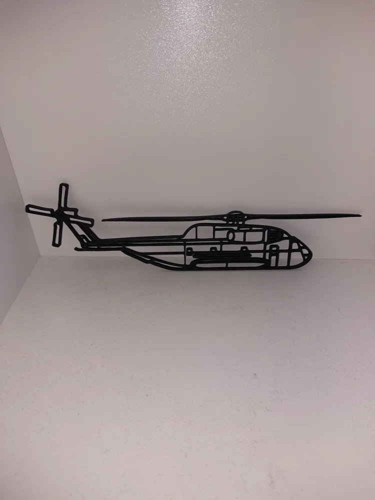 Sikorsky CH-53K King Stallion Side Silhouette - Free 3D Print Model ...