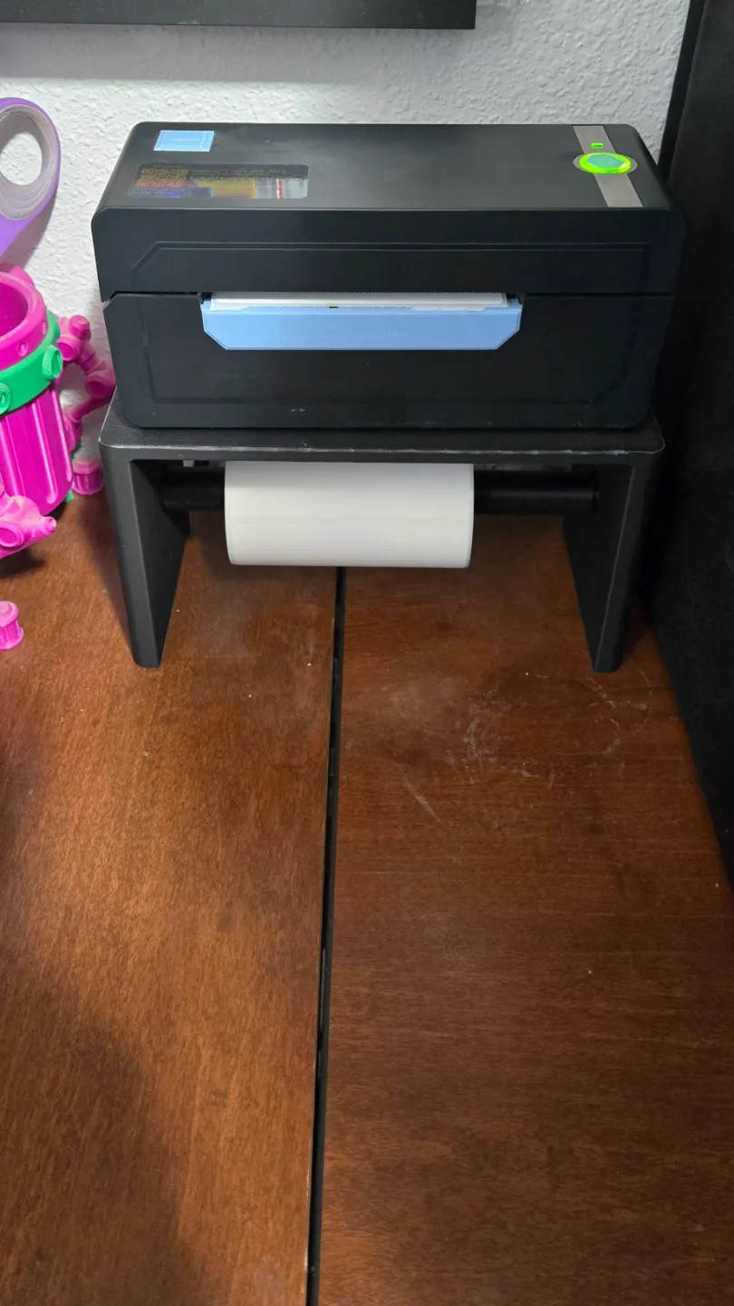Jadens Thermal Printer Stand with roll holder - Free 3D Print Model ...