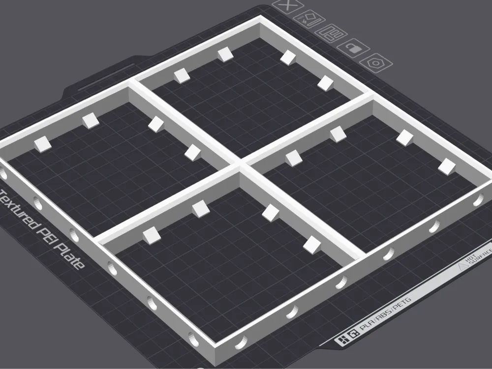 Dungeon Blocks XL Grid Generator With Magnet Slots - Free 3D Print ...