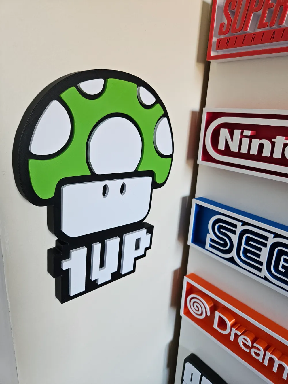1up Mushroom Game Sign by JAY3D Designs - MakerWorld